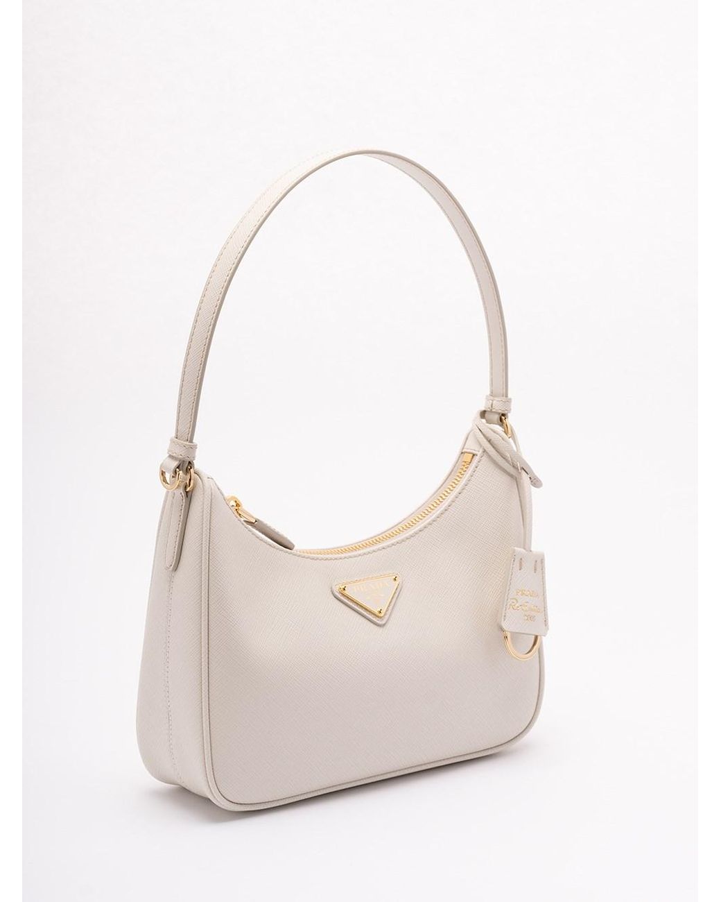 Prada Mini Re-Edition in White | Lyst