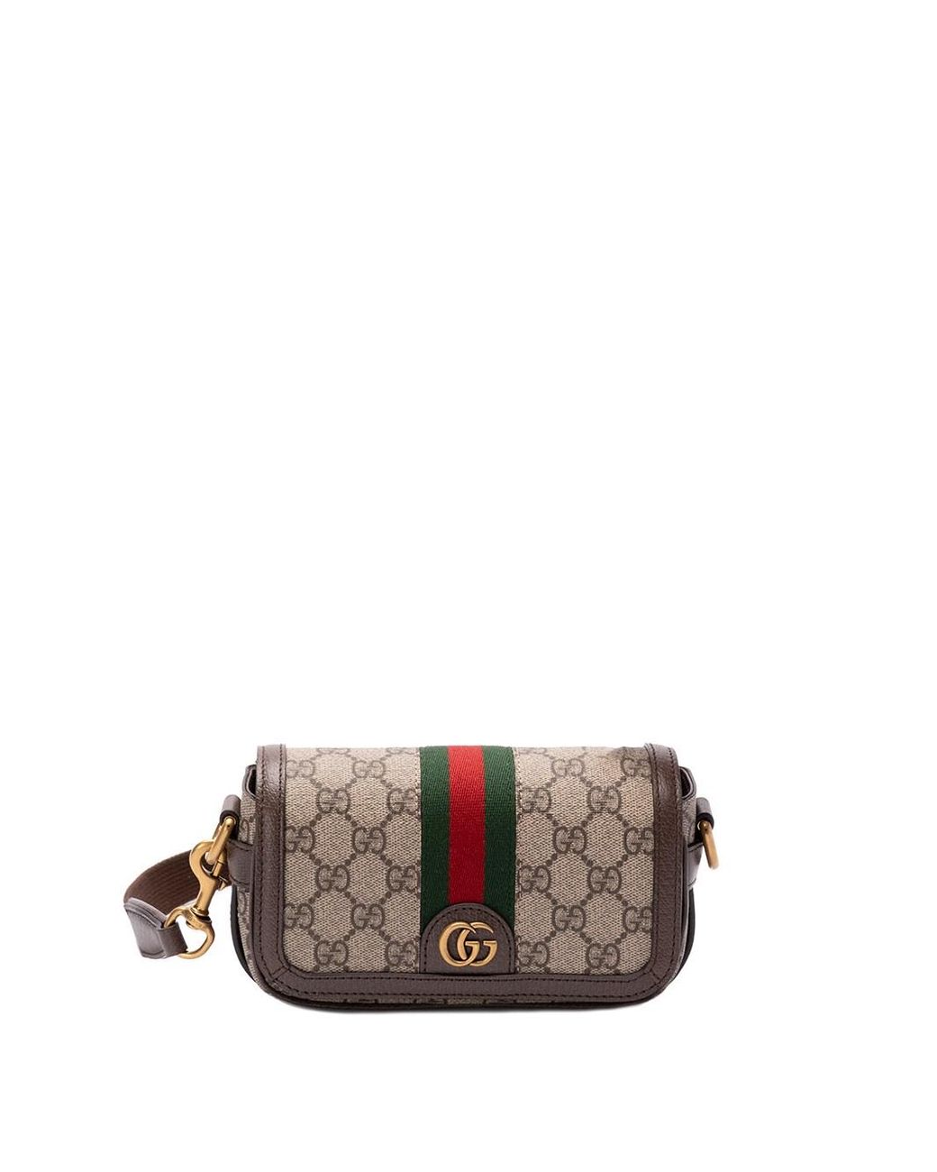 Gucci `Gg Supreme` Mini Bag in Brown for Men | Lyst