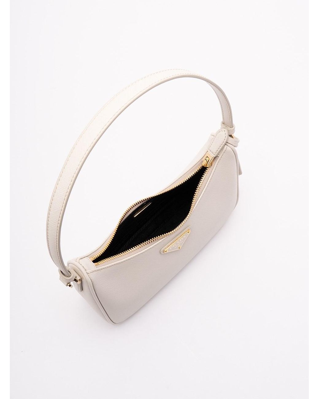 Prada Mini Re-Edition in White | Lyst