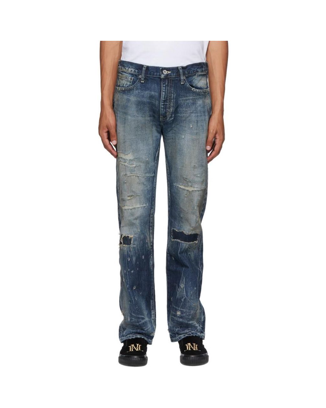 Neighborhood Denim Indigo Bullet Savage Mid Jeans in Blue for Men - Lyst