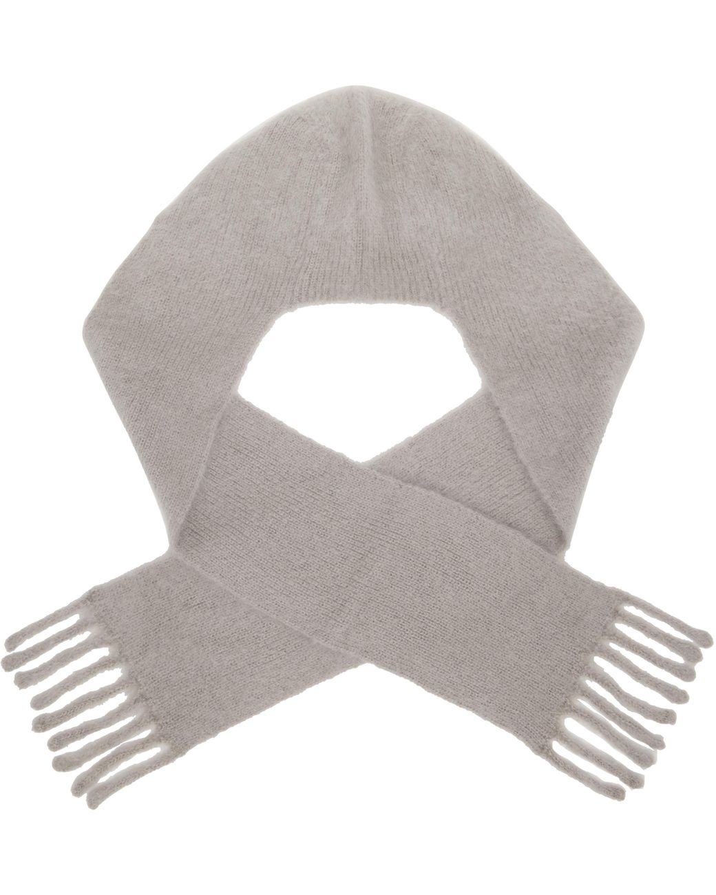 Acne Studios Mohair Hood Scarf in Gray for Men | Lyst