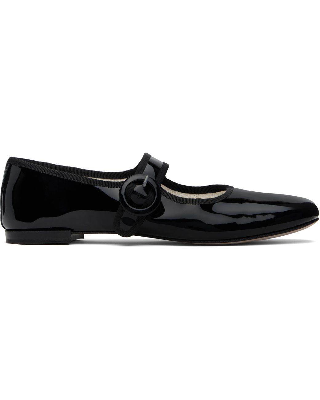 Repetto Georgia Mary Jane Ballerina Flats in Black | Lyst
