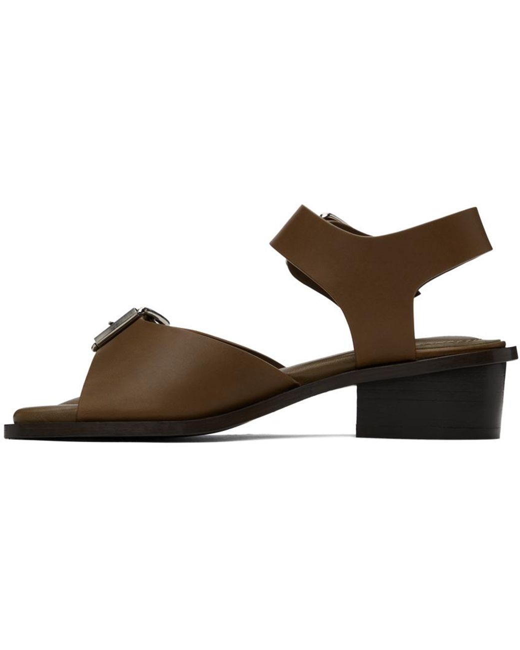 Lemaire Square 35 Heeled Sandals in Black | Lyst UK Lemaire Square 35 Heeled Sandals in Black | Lyst UK