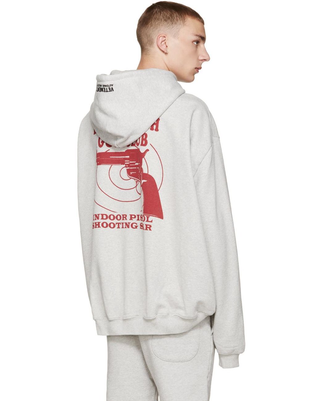 Vetements Grey 'gun Club' Hoodie in Gray for Men | Lyst Vetements Grey 'gun Club' Hoodie in Gray for Men | Lyst