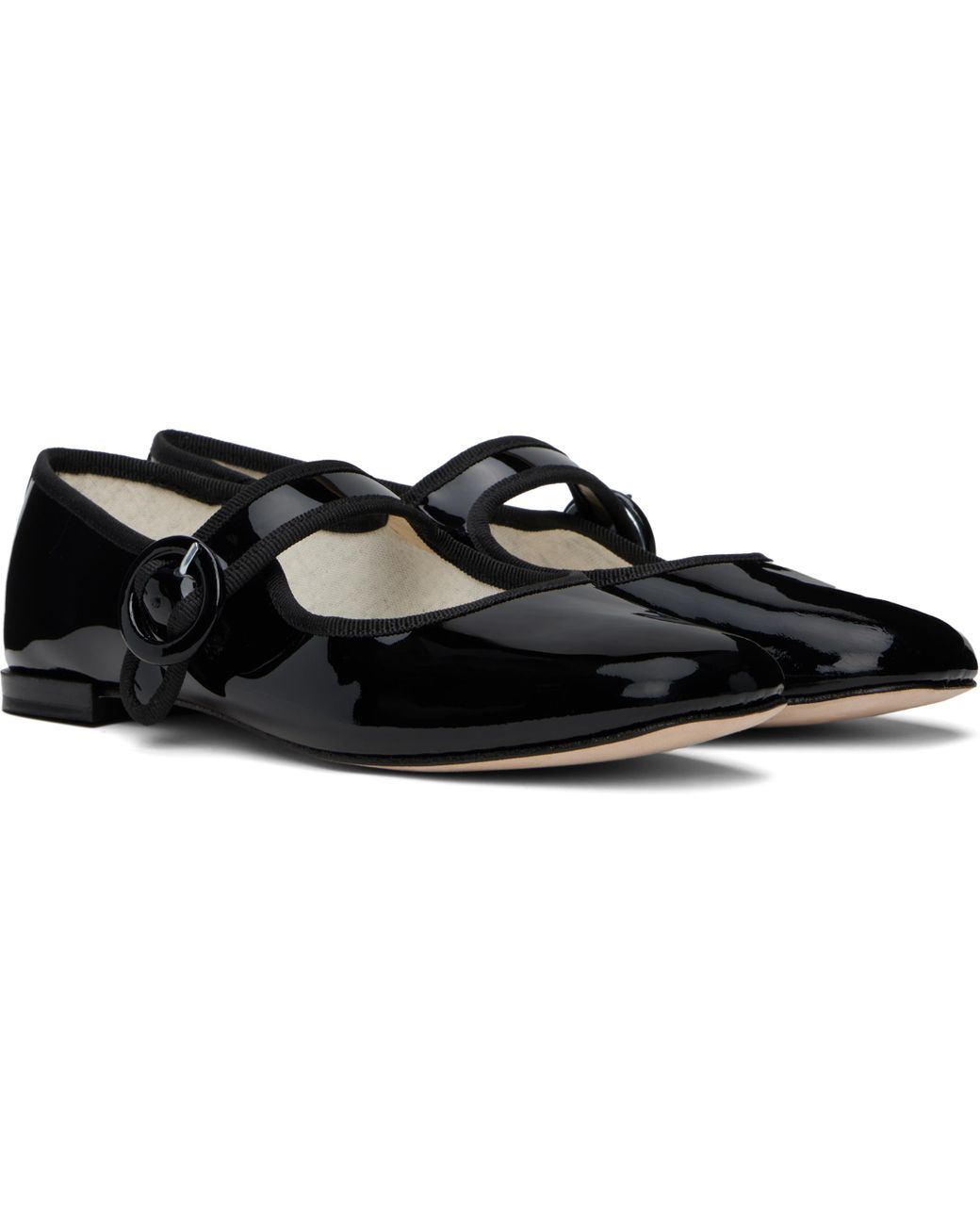 Repetto Georgia Mary Jane Ballerina Flats in Black | Lyst