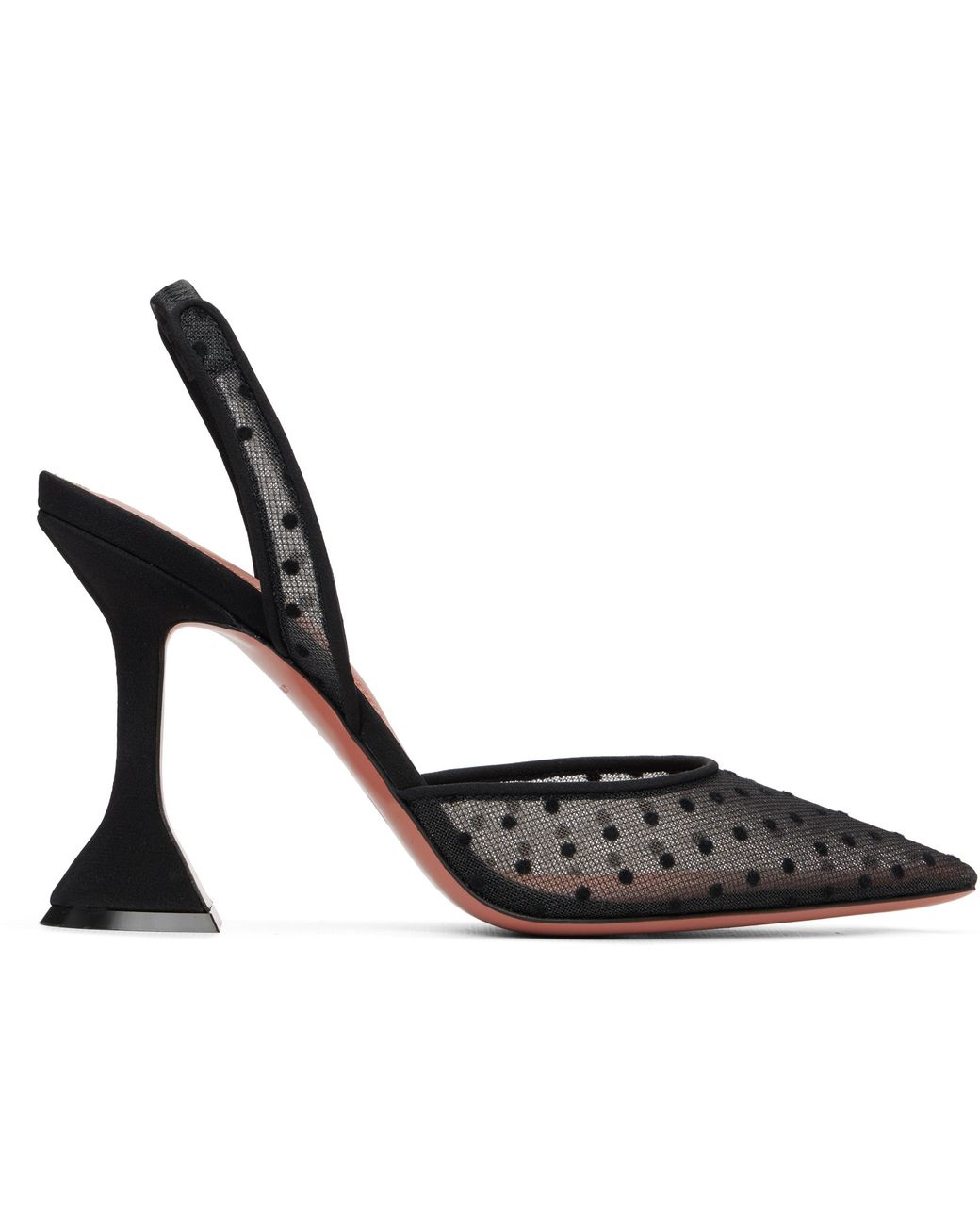 AMINA MUADDI Holli 95 Lace Sling Heels in Black | Lyst