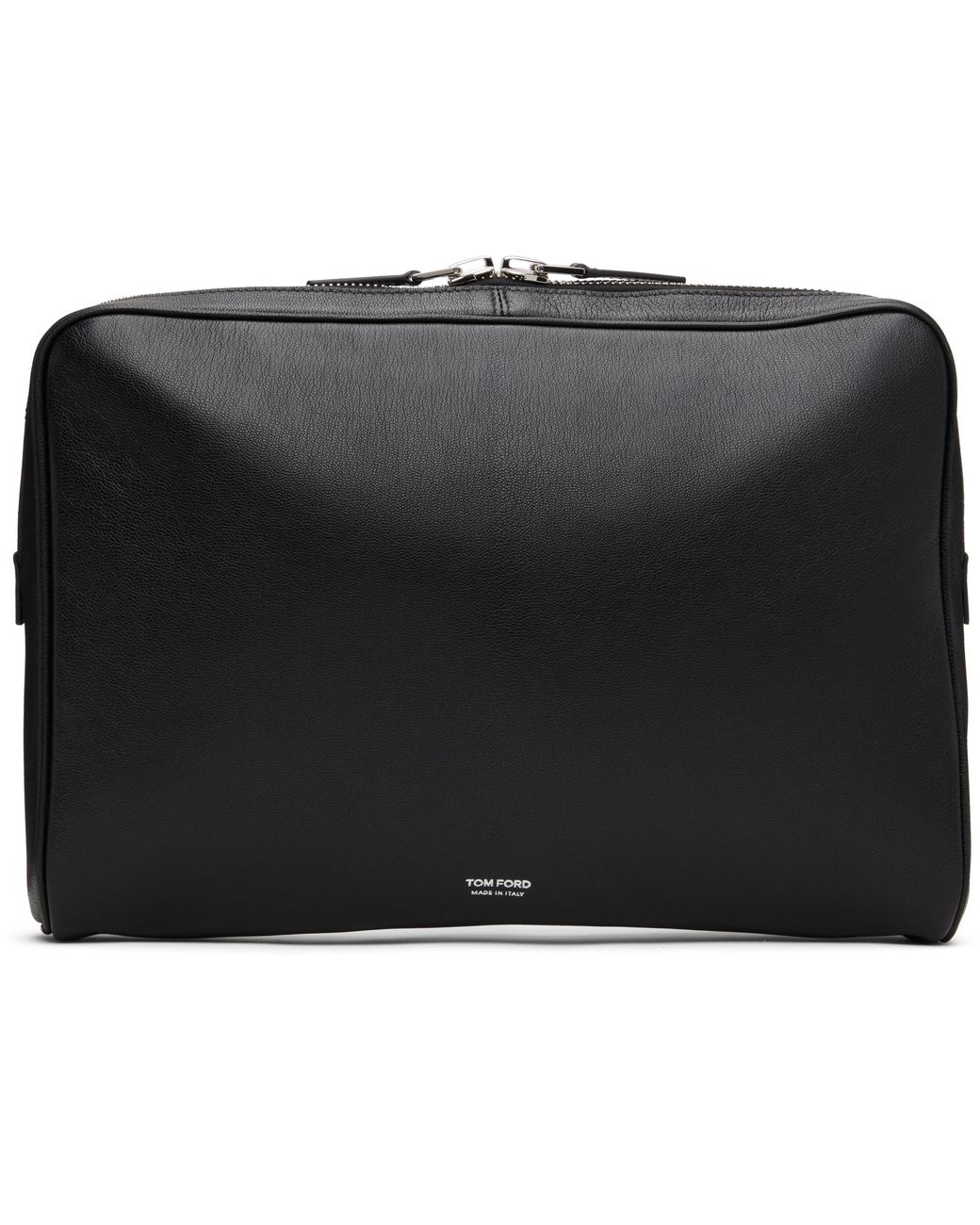 Tom Ford Grain Leather Minimal Laptop Pouch in Black for Men | Lyst
