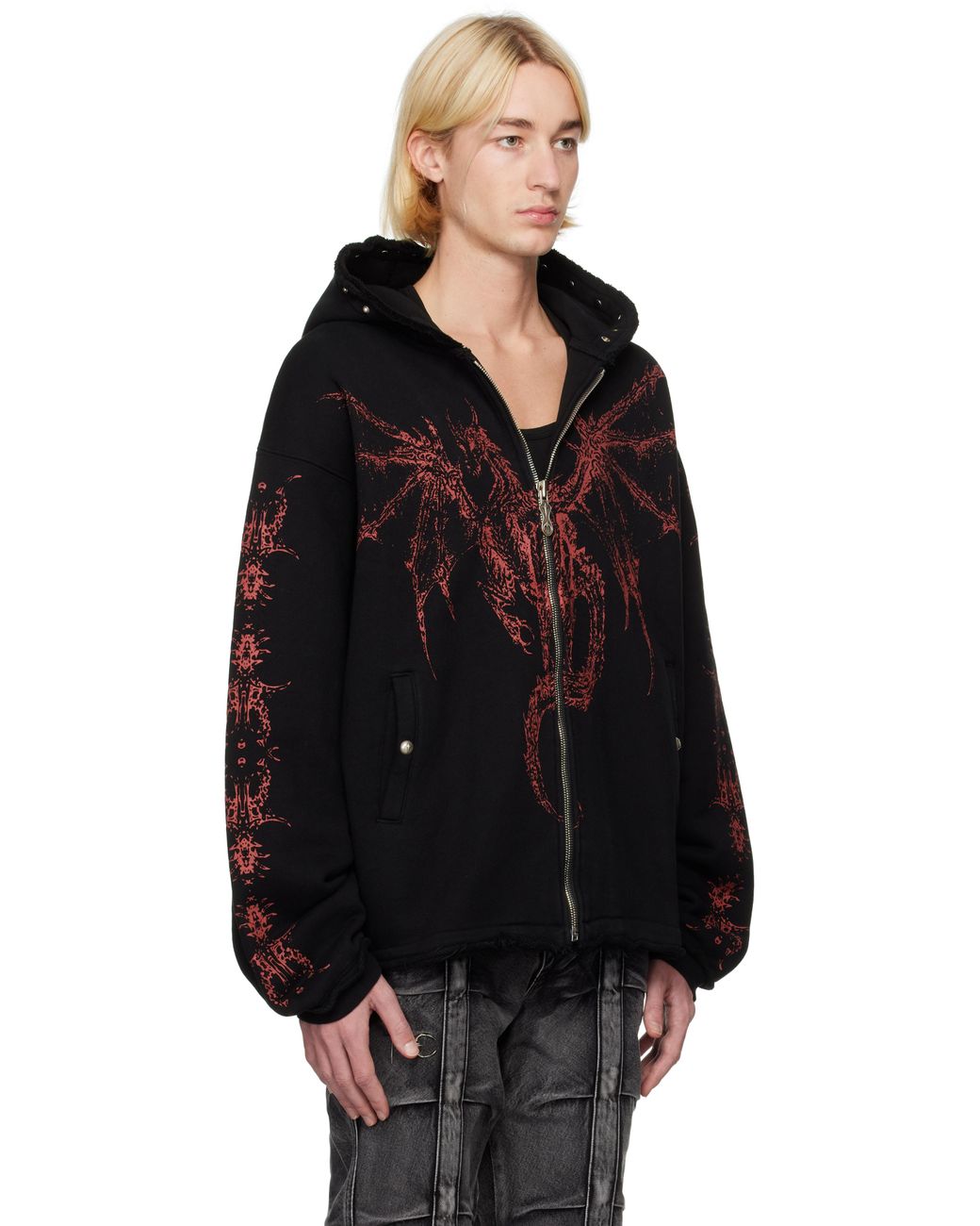 THUG CLUB Dragon Stud Zip-Up Hoodie in Black for Men | Lyst THUG CLUB Dragon Stud Zip-Up Hoodie in Black for Men | Lyst