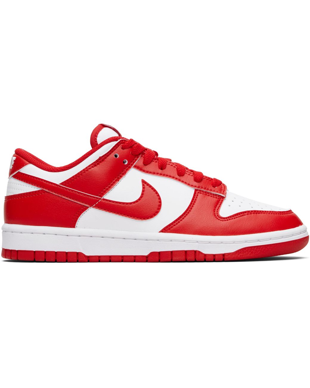 Nike Dunk Low Retro Sneakers in Red for Men | Lyst UK