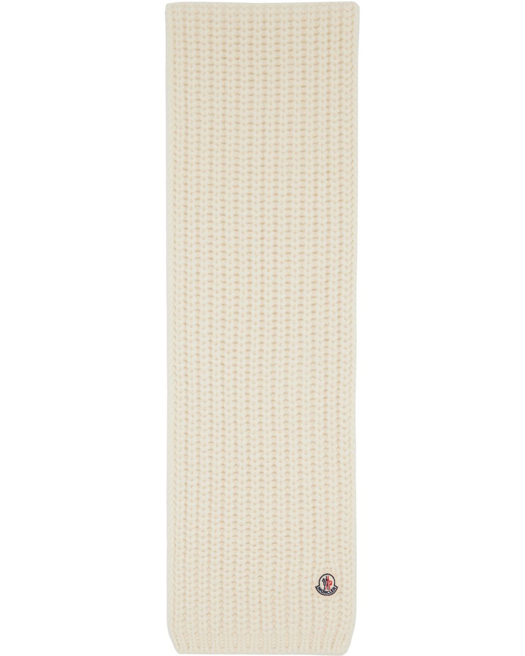Moncler Off- Ribbed Scarf in Black | Lyst UK