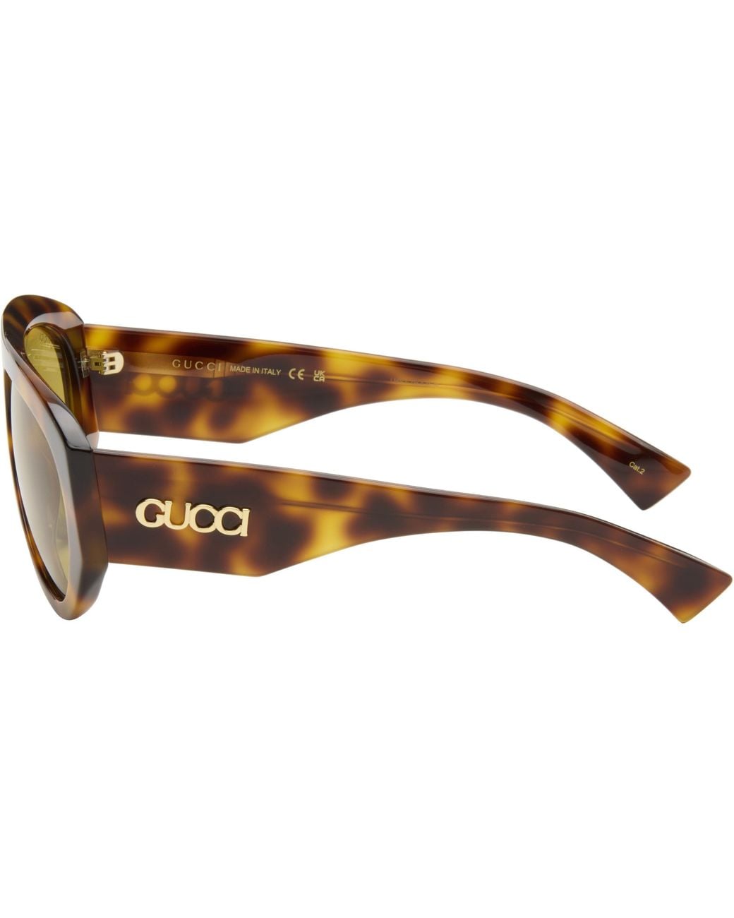Gucci Mask Frame Sunglasses in Black | Lyst UK