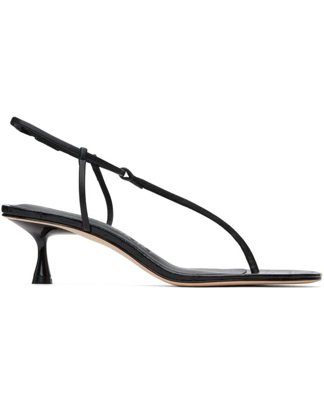 STUDIO AMELIA Lasso 50 Heeled Sandals in Black | Lyst