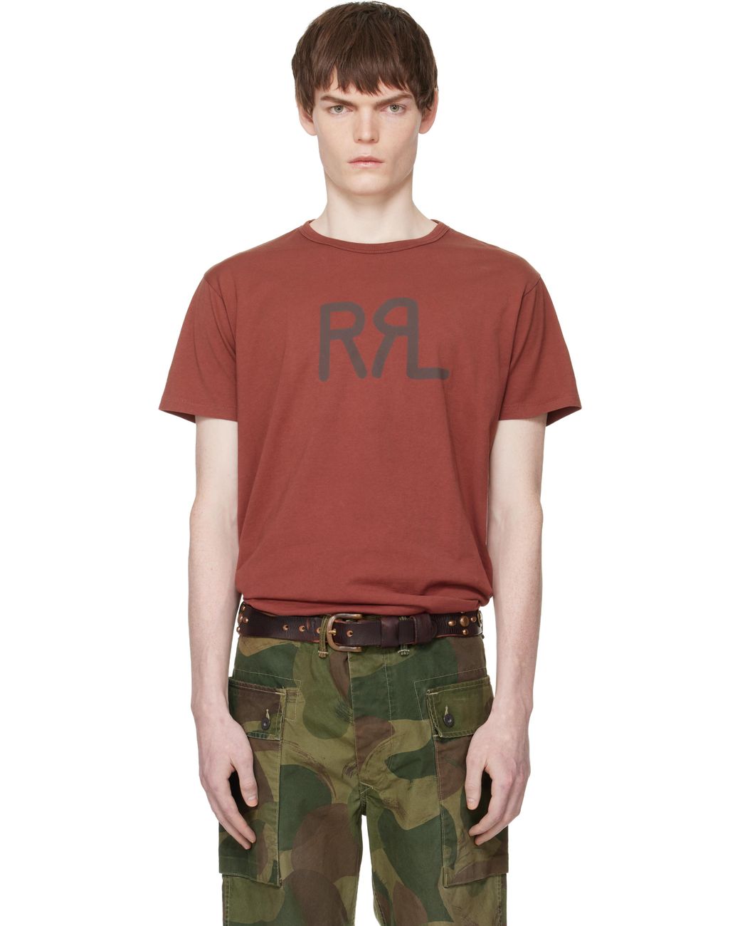 RRL Ranch Logo T-Shirt in Red for Men | Lyst UK