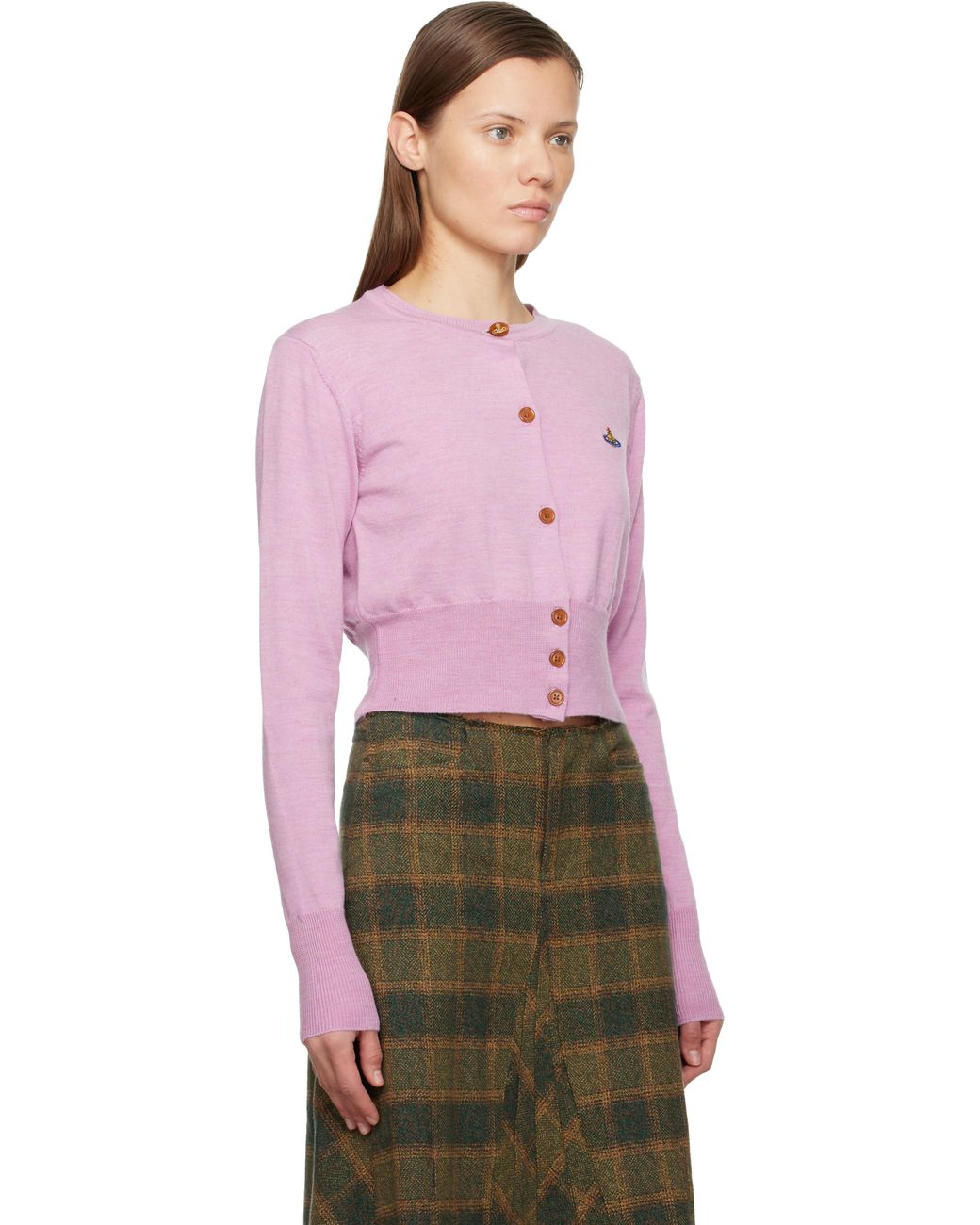 Vivienne Westwood Bea Cropped Cardigan in Red | Lyst UK