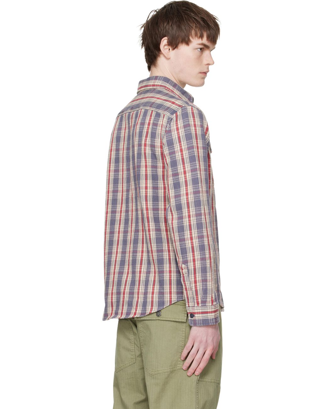 RRL Off- Lee Shirt in Red for Men | Lyst UK