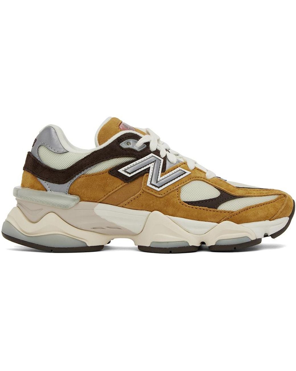 New Balance Tan & Beige 9060 Sneakers in Black | Lyst UK