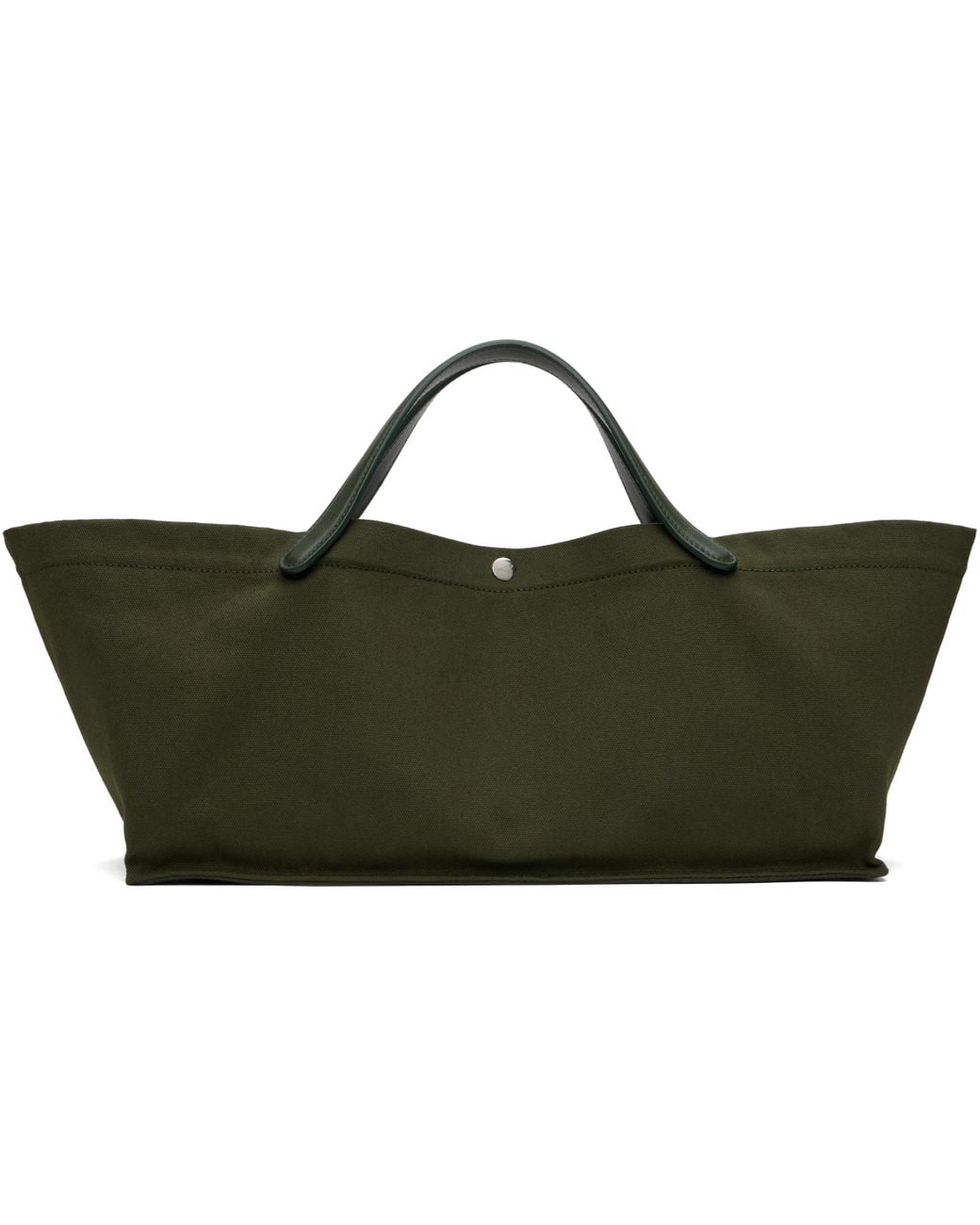The Row Khaki Idaho Tote in Black | Lyst