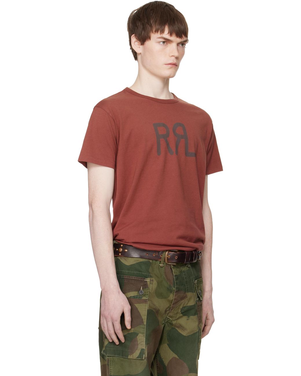 RRL Ranch Logo T-Shirt in Red for Men | Lyst UK