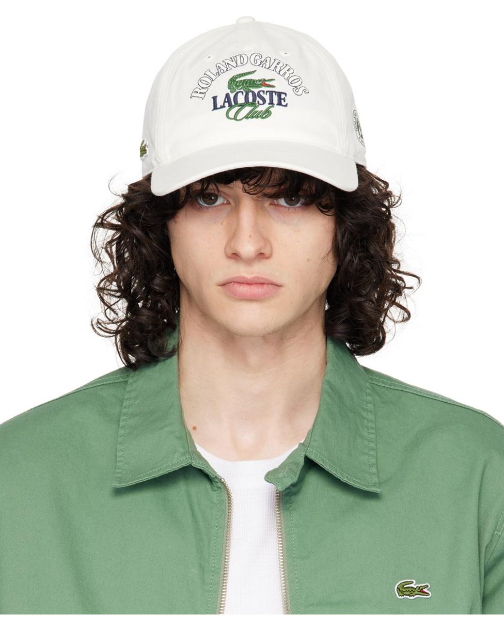 Lacoste Roland Garros Edition Cap in Green for Men | Lyst
