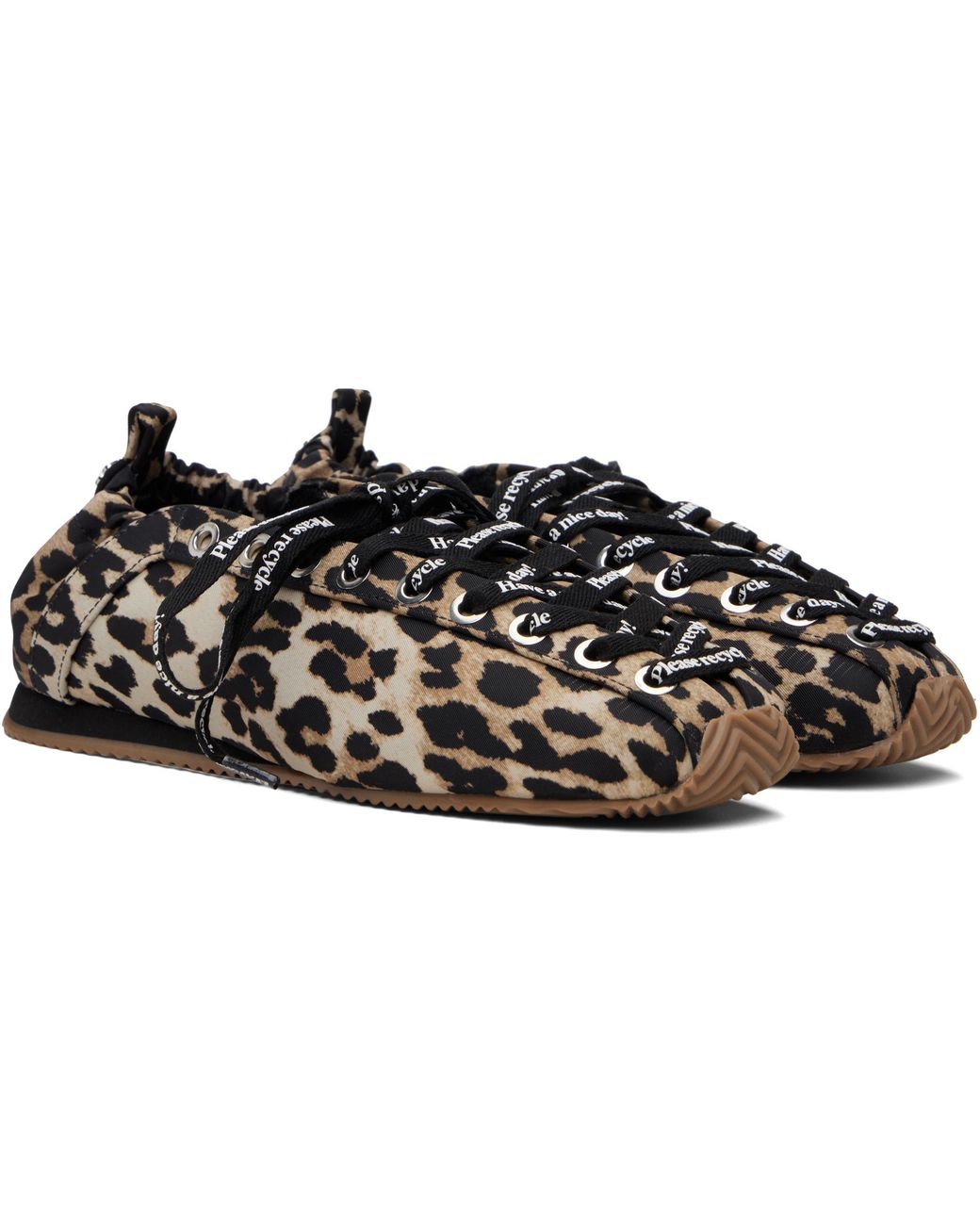 Ganni Sporty Ballerina Flats in Black | Lyst