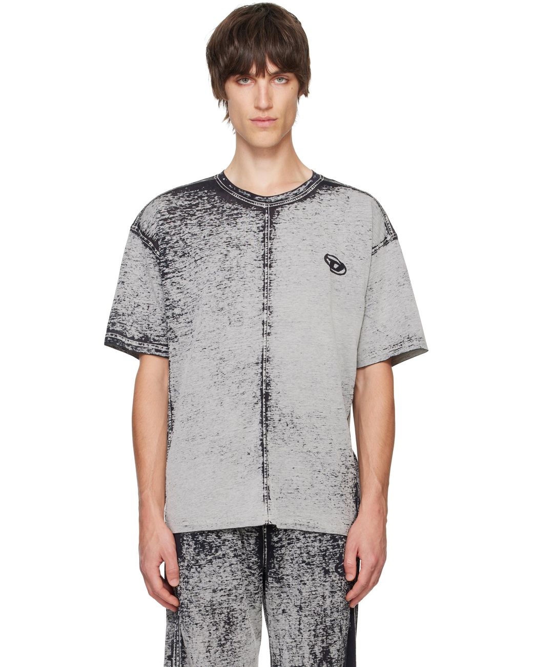 DIESEL T-Boxt-Dev Relaxed Fit T-Shirt in Black for Men | Lyst