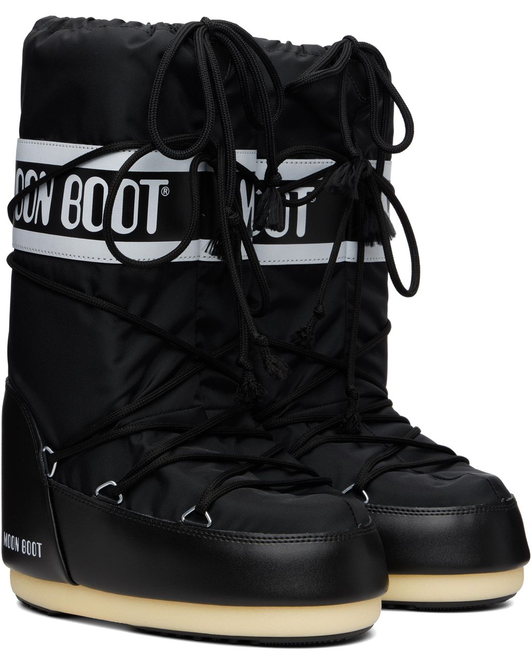 Moon Boot Icon Nylon Boots in Black for Men | Lyst UK