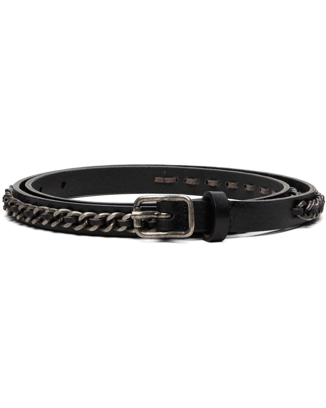 R13 Braid Chain Belt in Black | Lyst