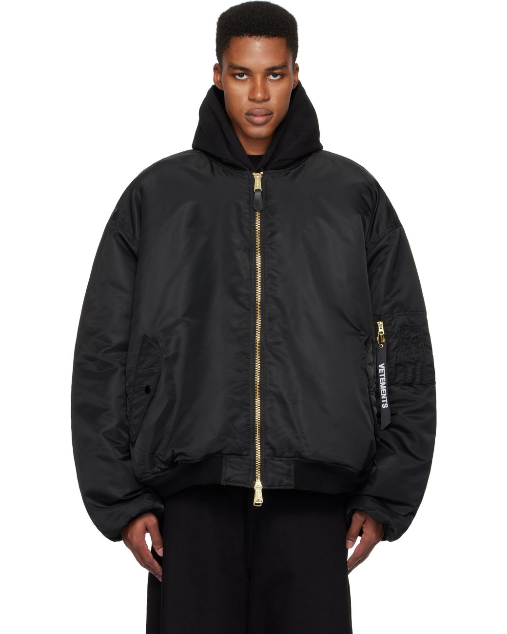 Vetements Alpha Industries Edition Double Zip Reversible Bomber Jacket ...