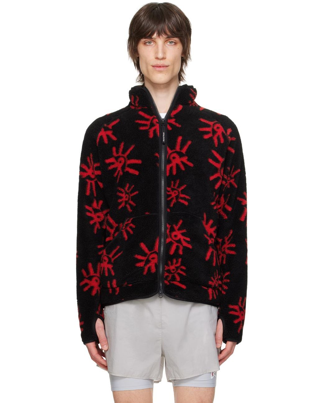 District Vision Pile Jacket in Red for Men | Lyst