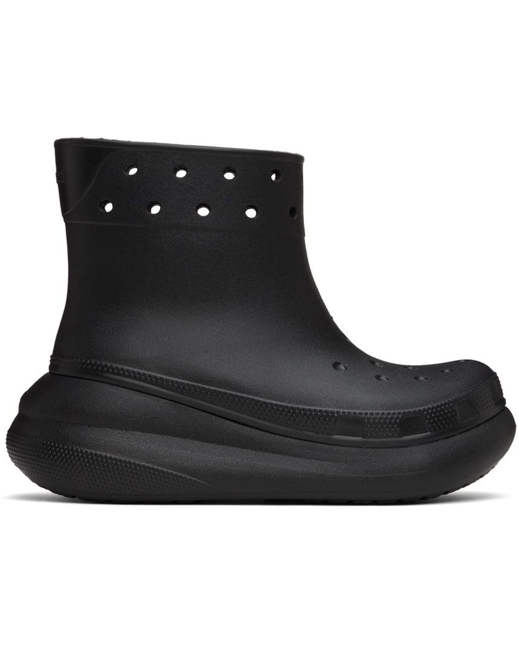Crocs™ Black Crush Boots | Lyst