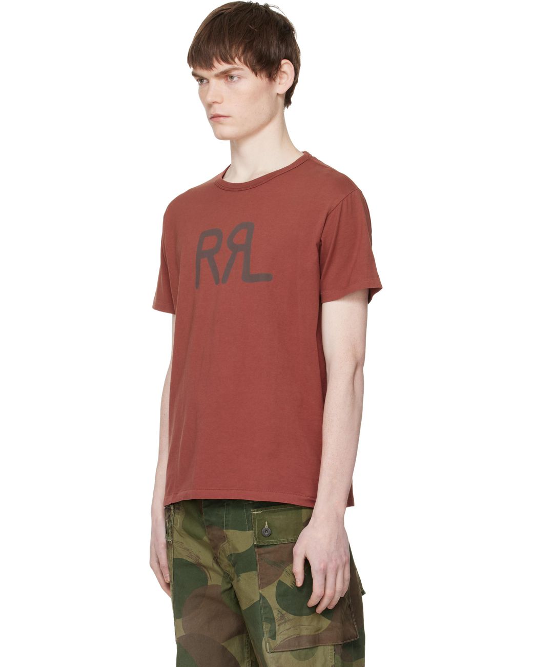 RRL Ranch Logo T-Shirt in Red for Men | Lyst UK