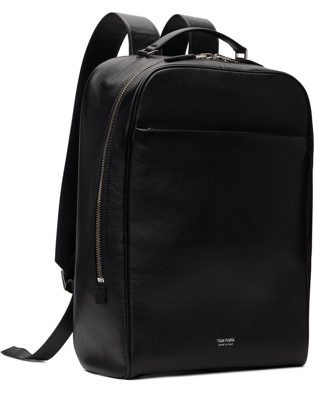 Tom Ford Grain Leather Minimal Backpack in Black for Men | Lyst