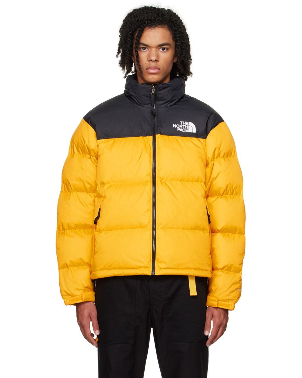 The North Face Yellow & Black 1996 Retro Nuptse Down Jacket in Orange for Men | Lyst UK