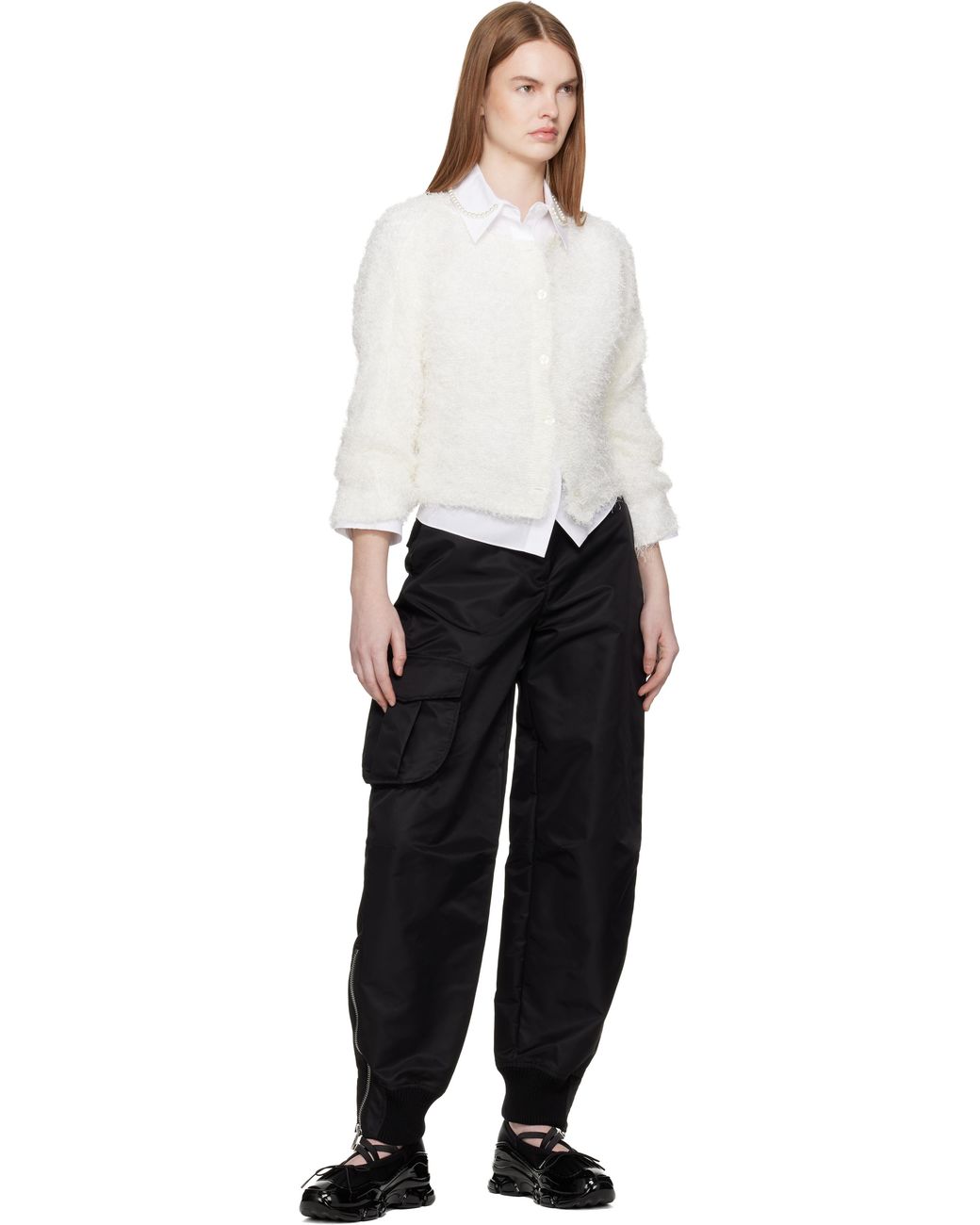 Simone Rocha Tracker Ballerina Sneakers in Black | Lyst