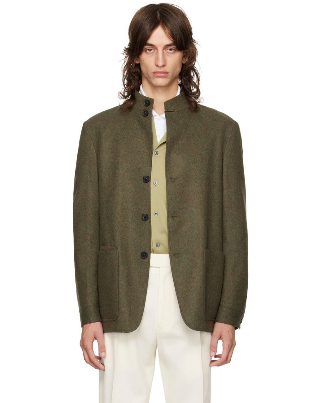 ZEGNA Il Conte Chore Jacket in Green for Men | Lyst UK