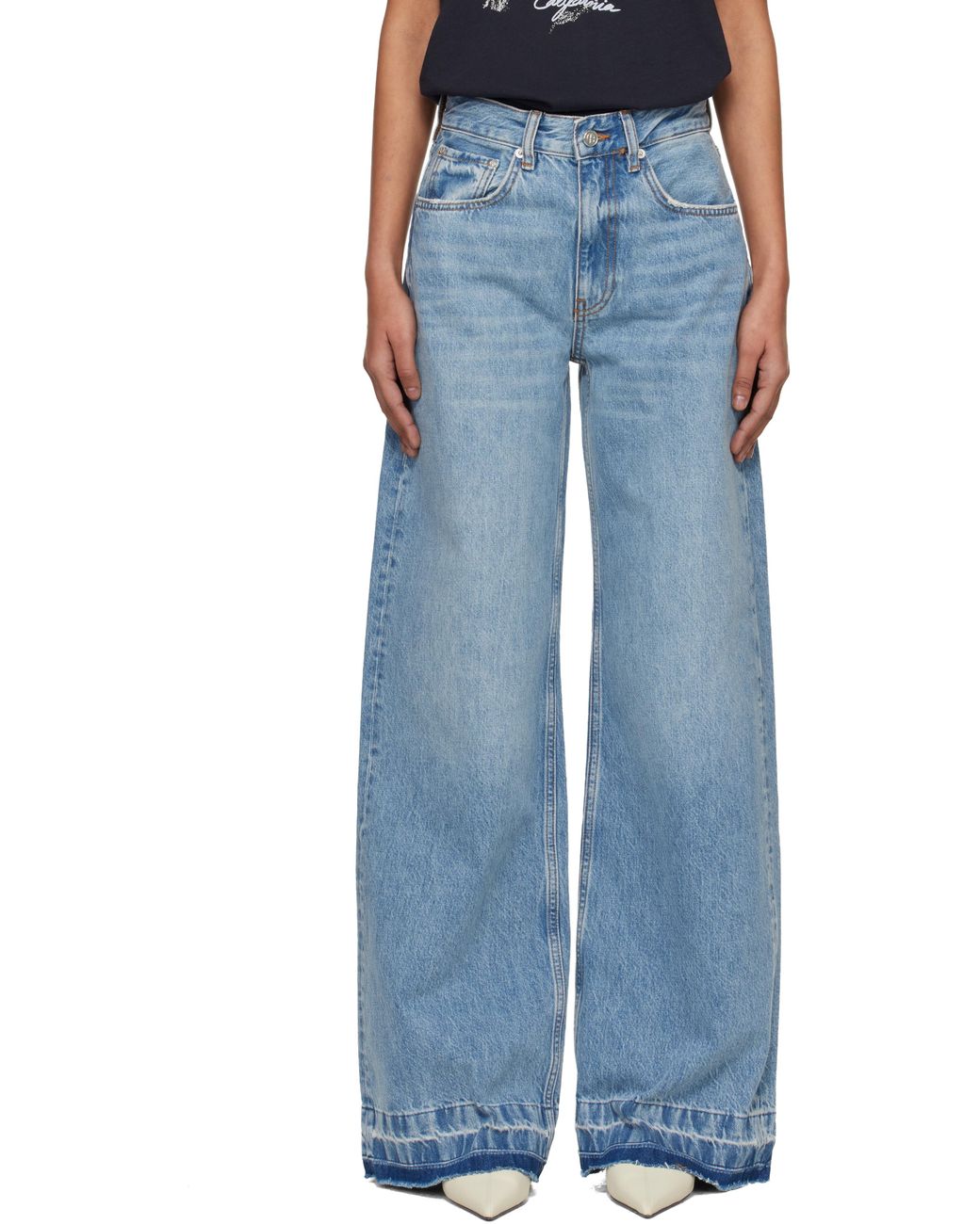 Anine Bing Lewis Jeans in Blue | Lyst UK