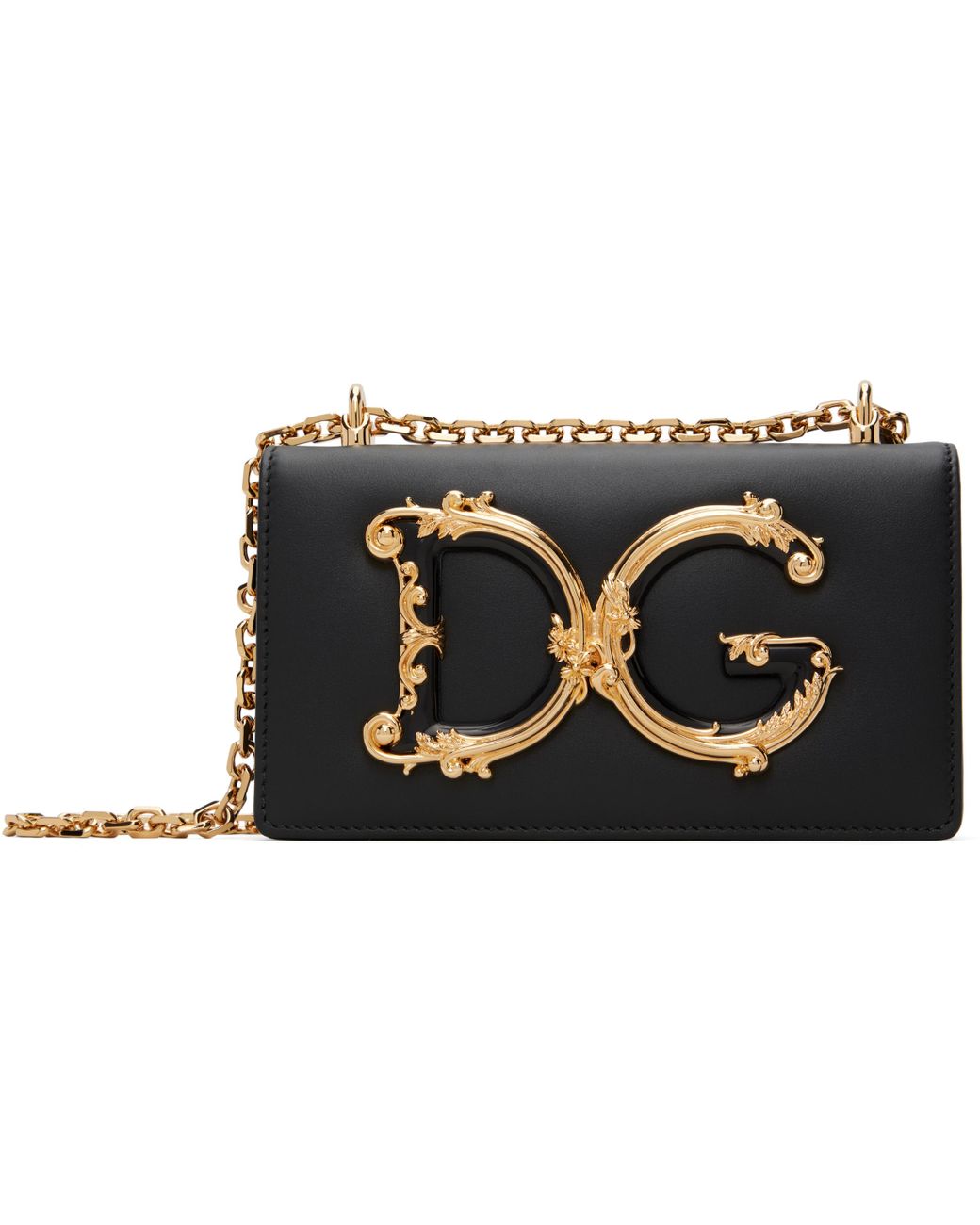 Dolce & Gabbana 'dg' Girls Phone Bag in Black | Lyst UK