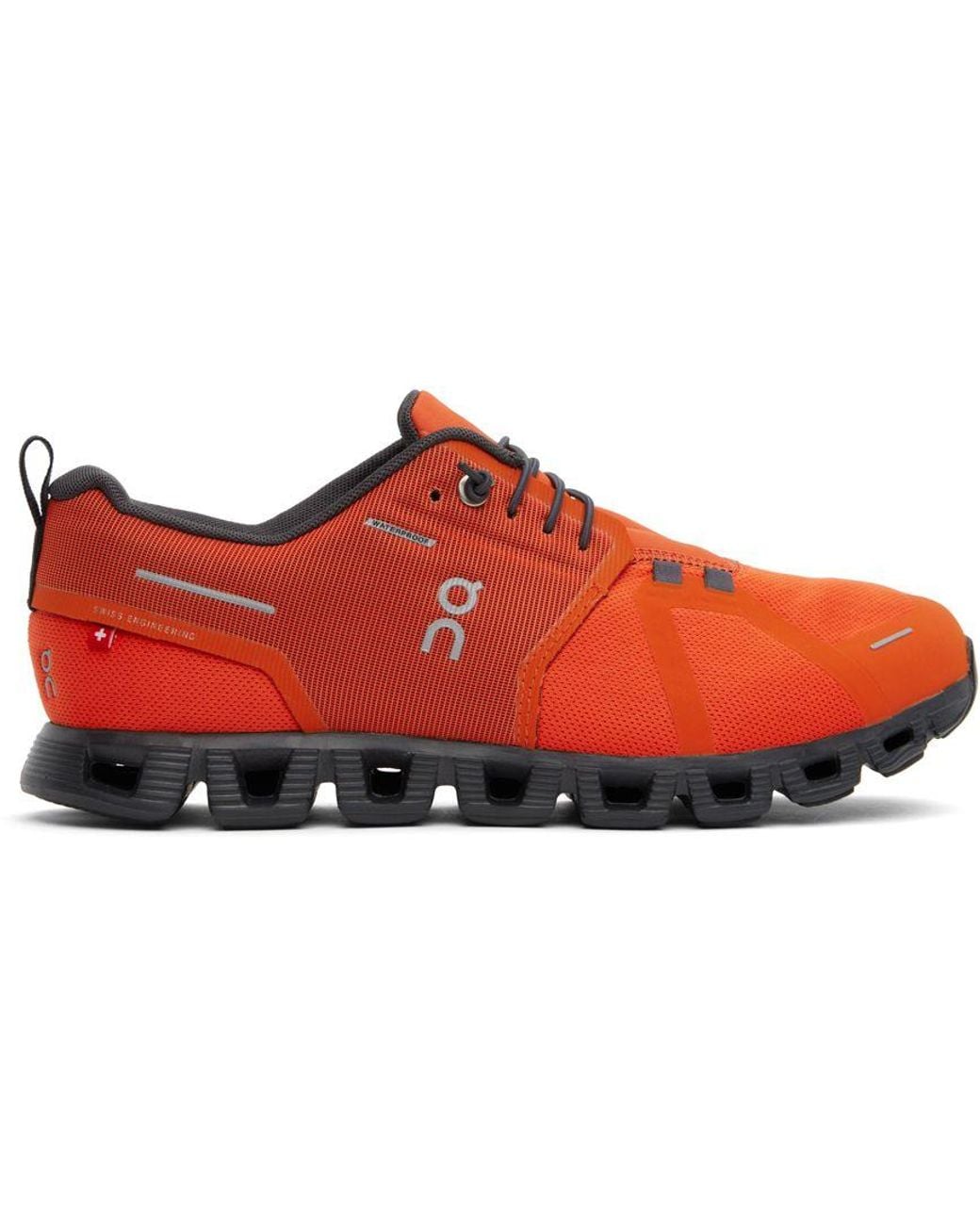 On Shoes Orange Cloud 5 Waterproof Sneakers in Red for Men | Lyst