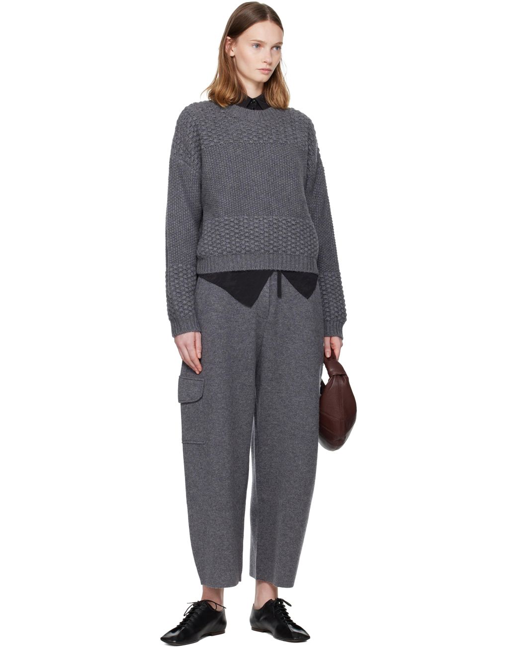 Lisa Yang Signe Sweater in Grey | Lyst UK