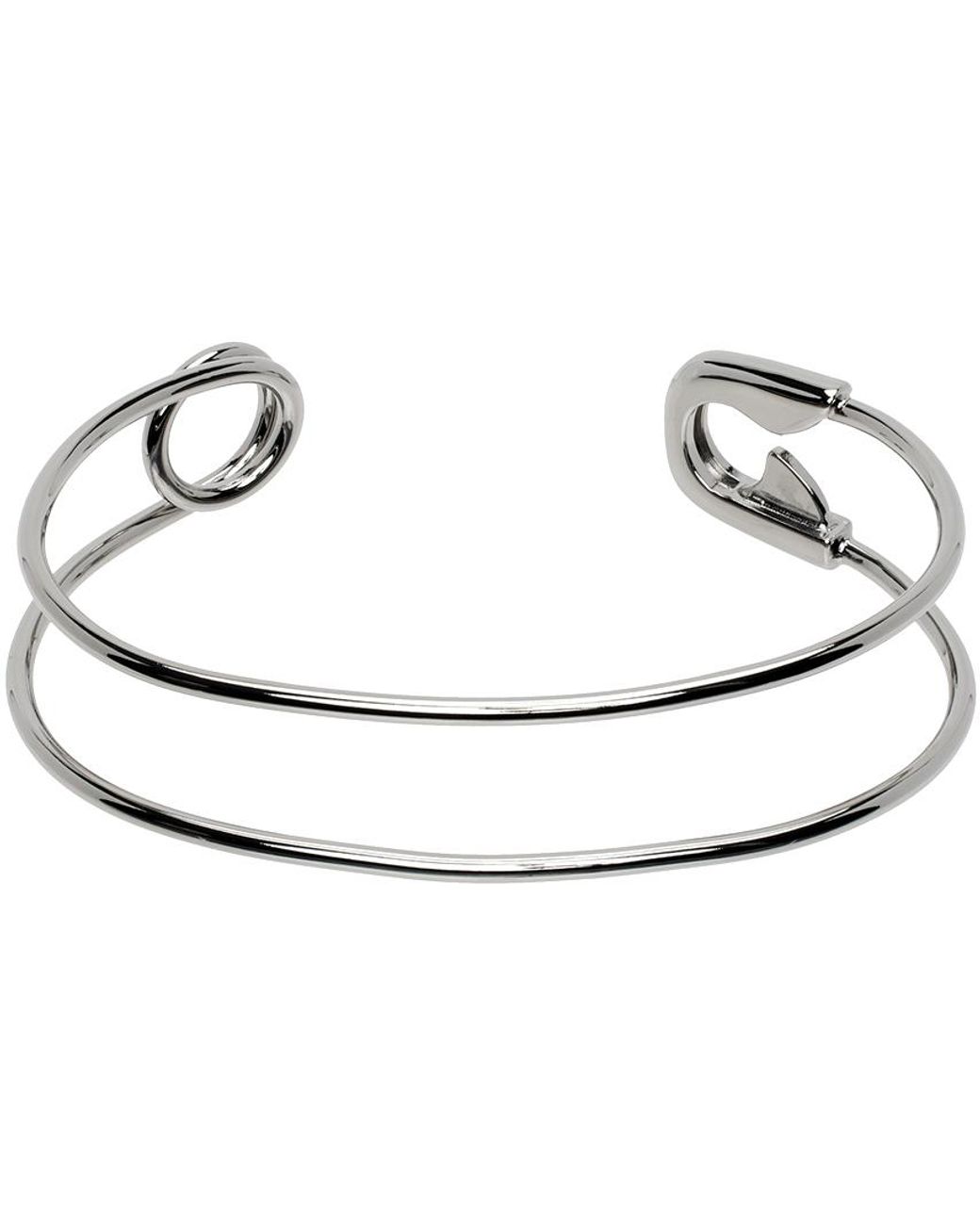 Vetements Safety Pin Bracelet In Black For Men Lyst