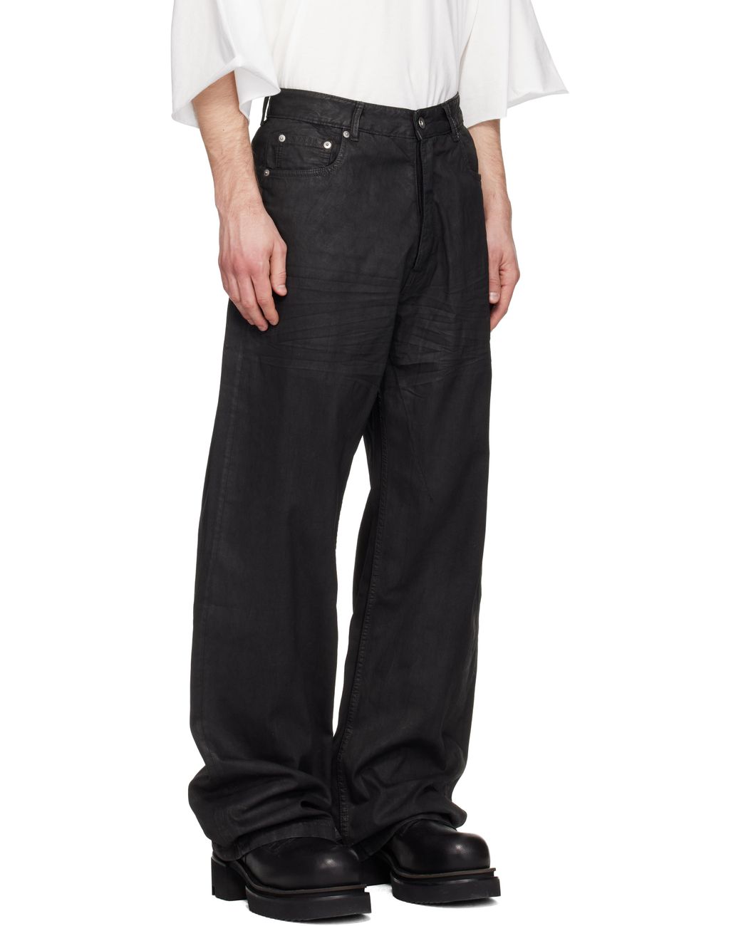 Rick Owens Temple Geth Jeans in Black for Men | Lyst UK