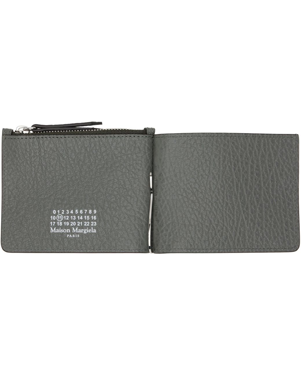 Maison Margiela Slim 2 Pincer Bifold Wallet in Grey for Men | Lyst UK
