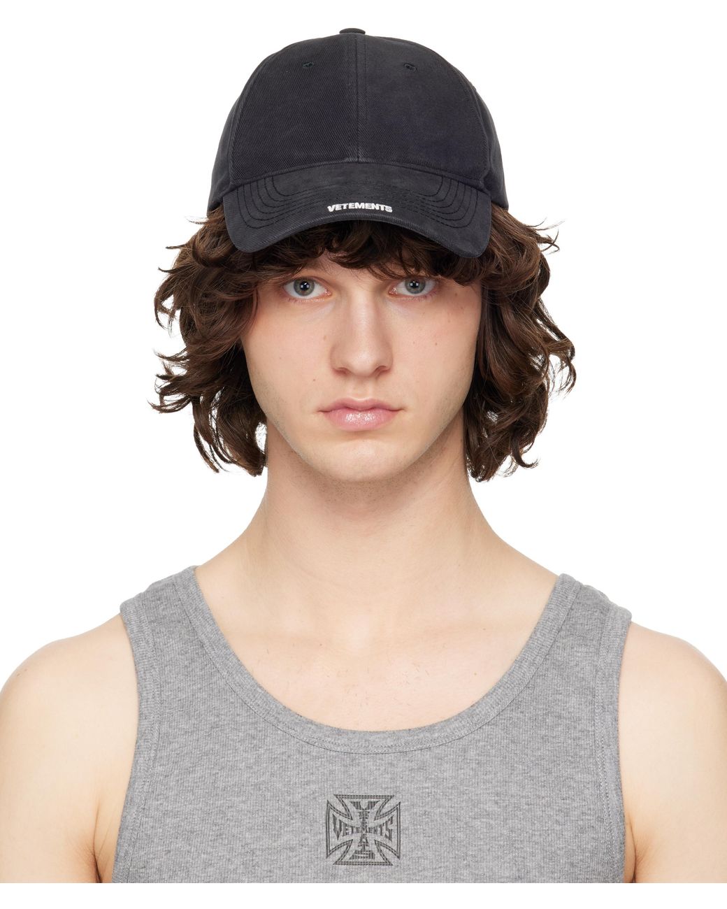 Vetements Nano Logo Cap in Blue for Men | Lyst UK
