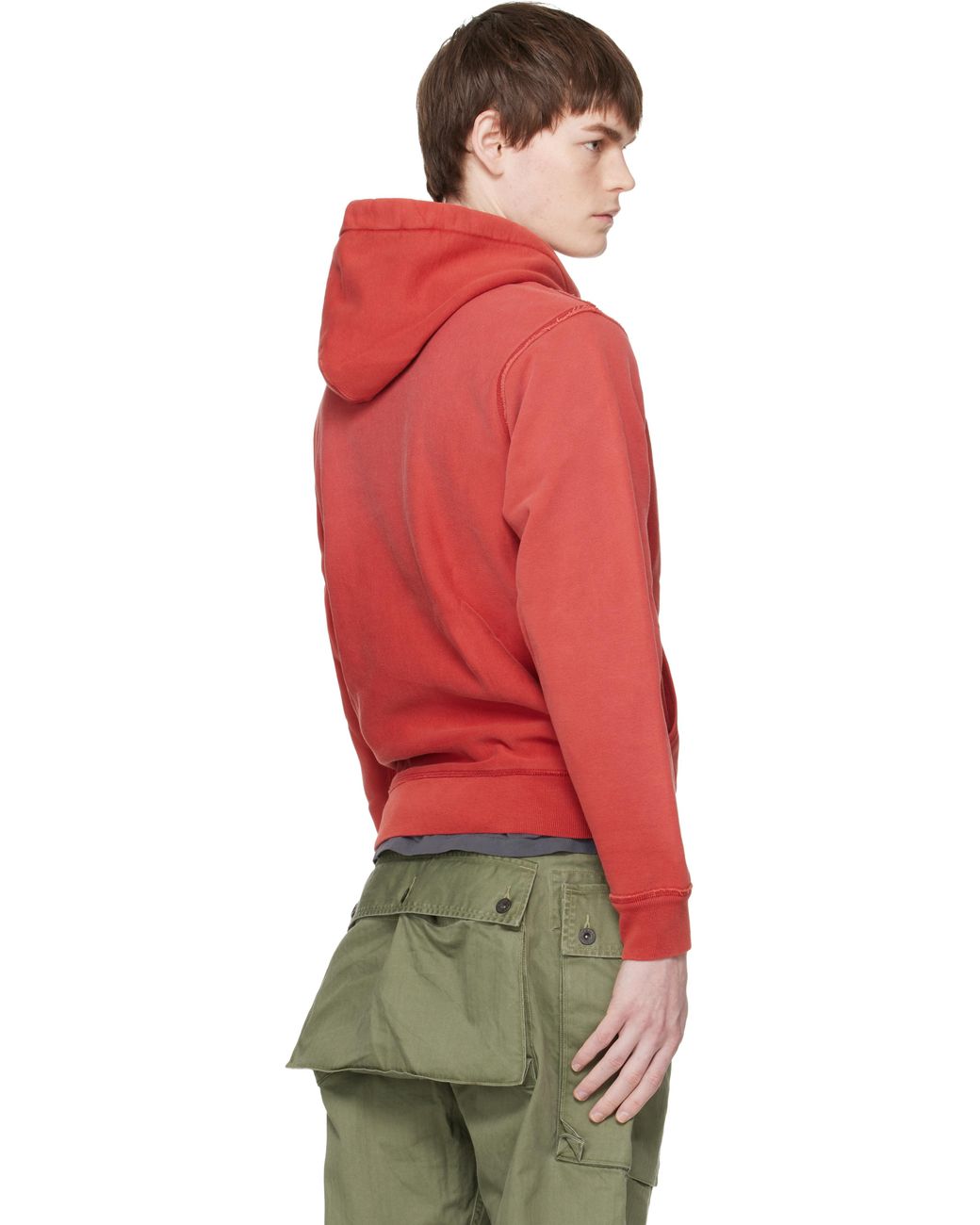 RRL Ranch Logo Hoodie in Red for Men | Lyst UK