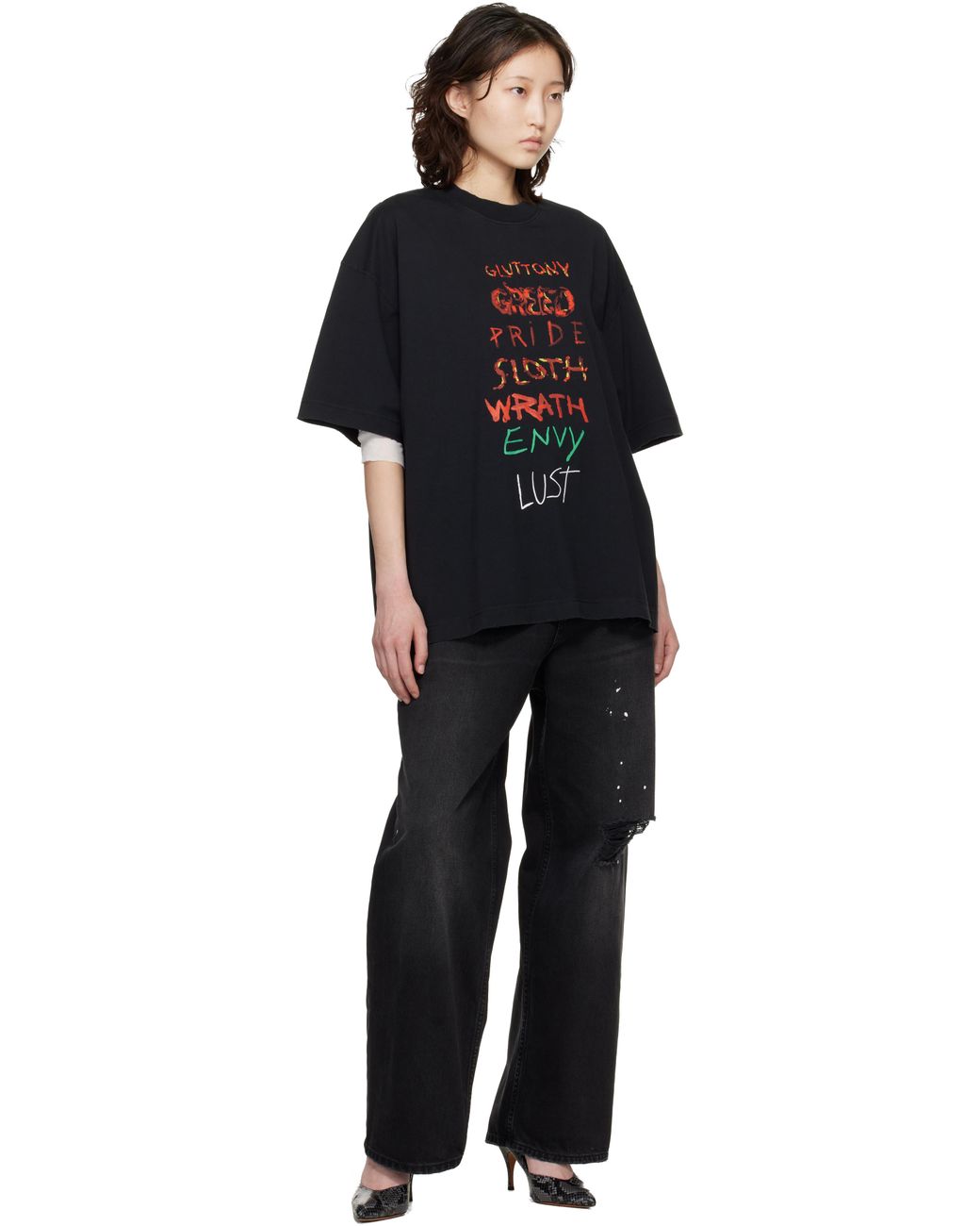 Vetements Ripped Jeans in Black | Lyst UK
