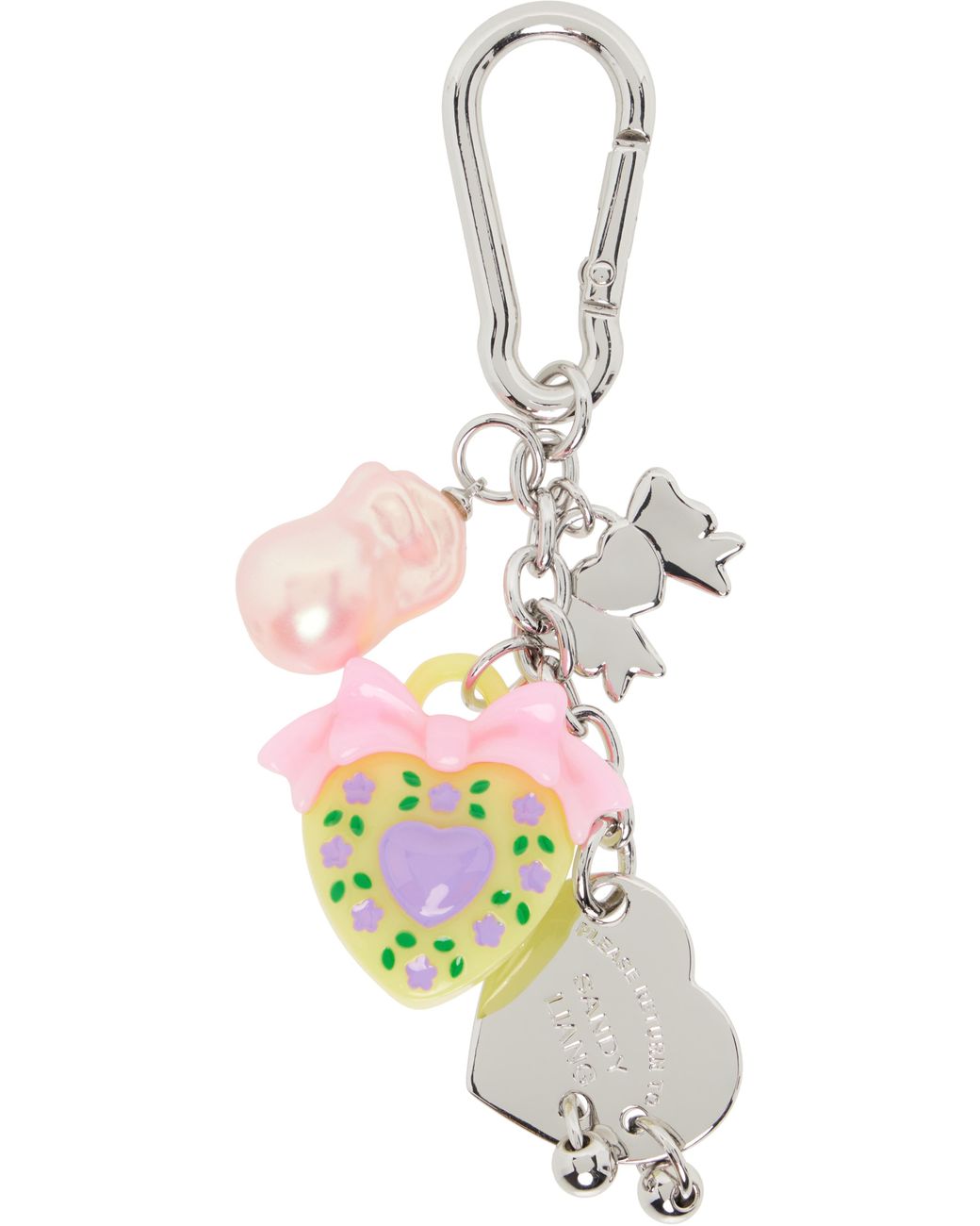 Sandy Liang Collector 2.0 Keychain in White | Lyst