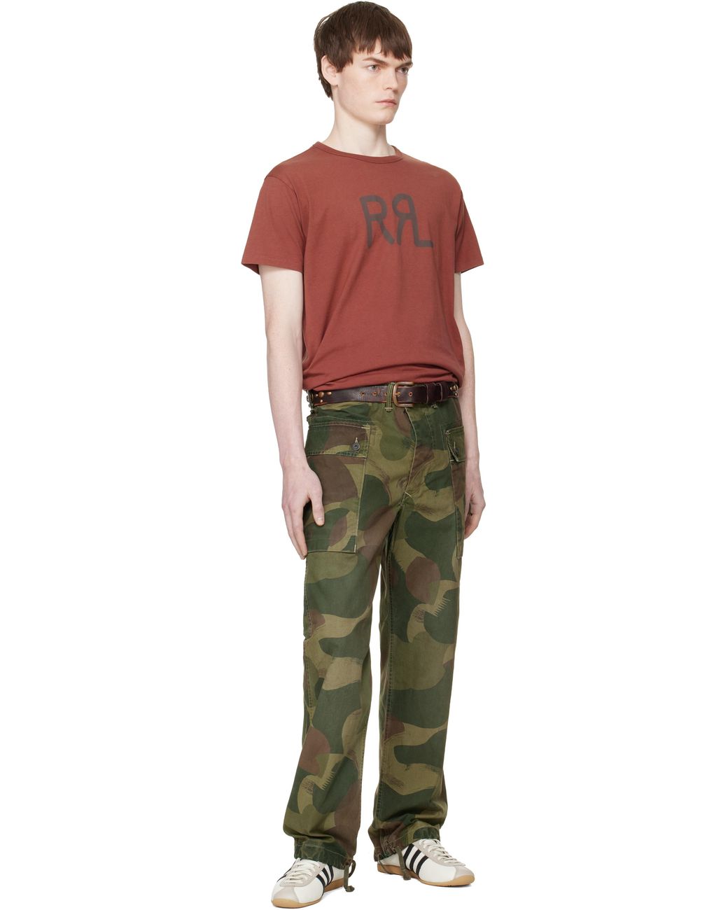 RRL Ranch Logo T-Shirt in Red for Men | Lyst UK