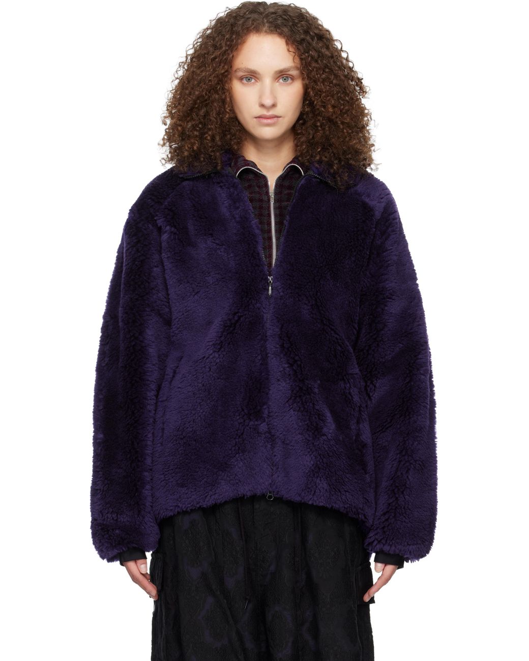Needles Fleece Jacket in Blue | Lyst Canada