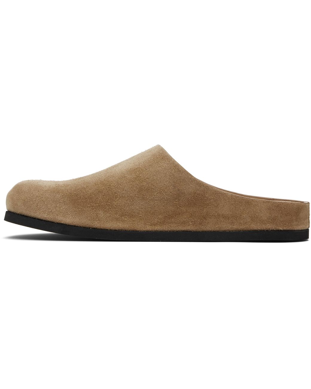 Common Projects Tan Suede Clog Loafers in Black for Men | Lyst UK