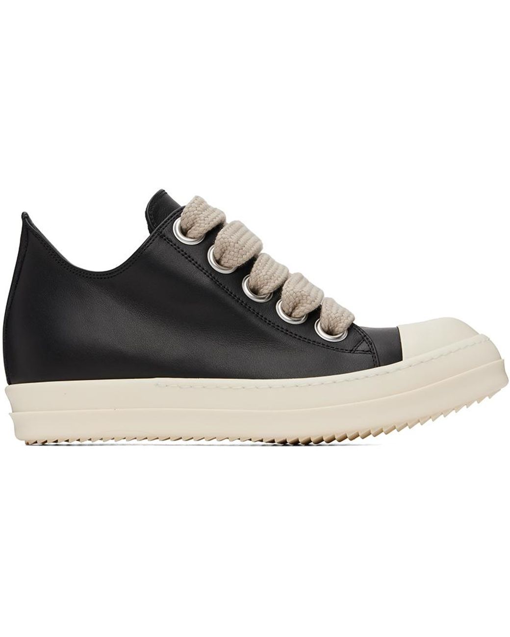 Rick Owens Porterville Jumbo Laced Low Sneaks Sneakers in Black for Men ...